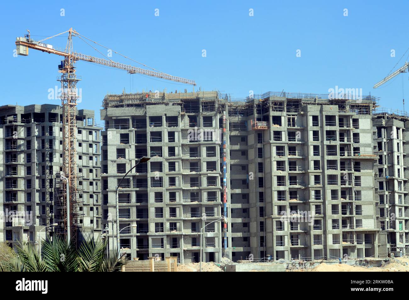 Giza, Egypt, August 19 2023: New residential high rise in Egypt, real ...