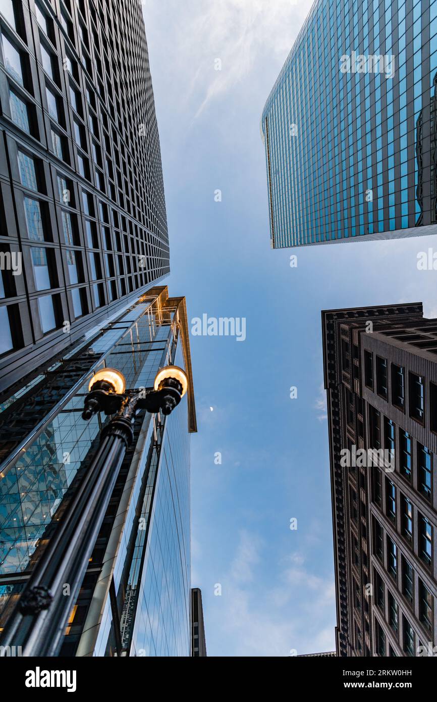 skyscraper building architecture. skyscraper with glassy facade. modern ...