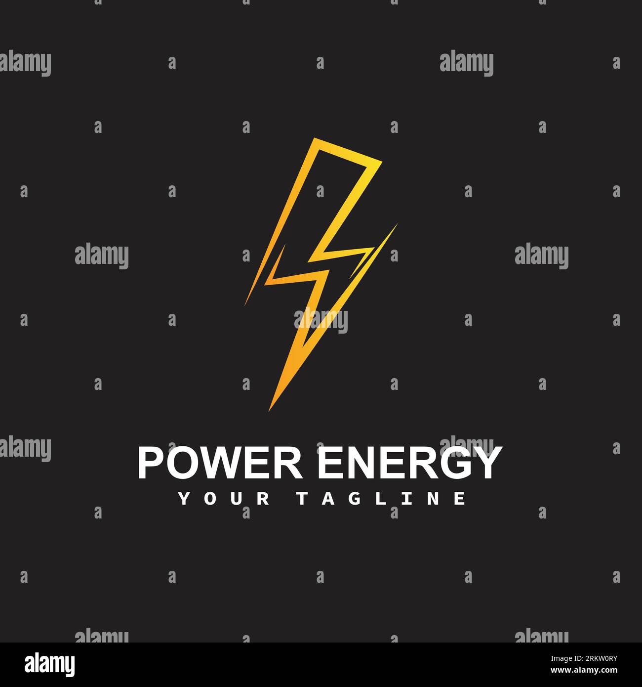 Power lightning logo vector design Stock Vector Image & Art - Alamy