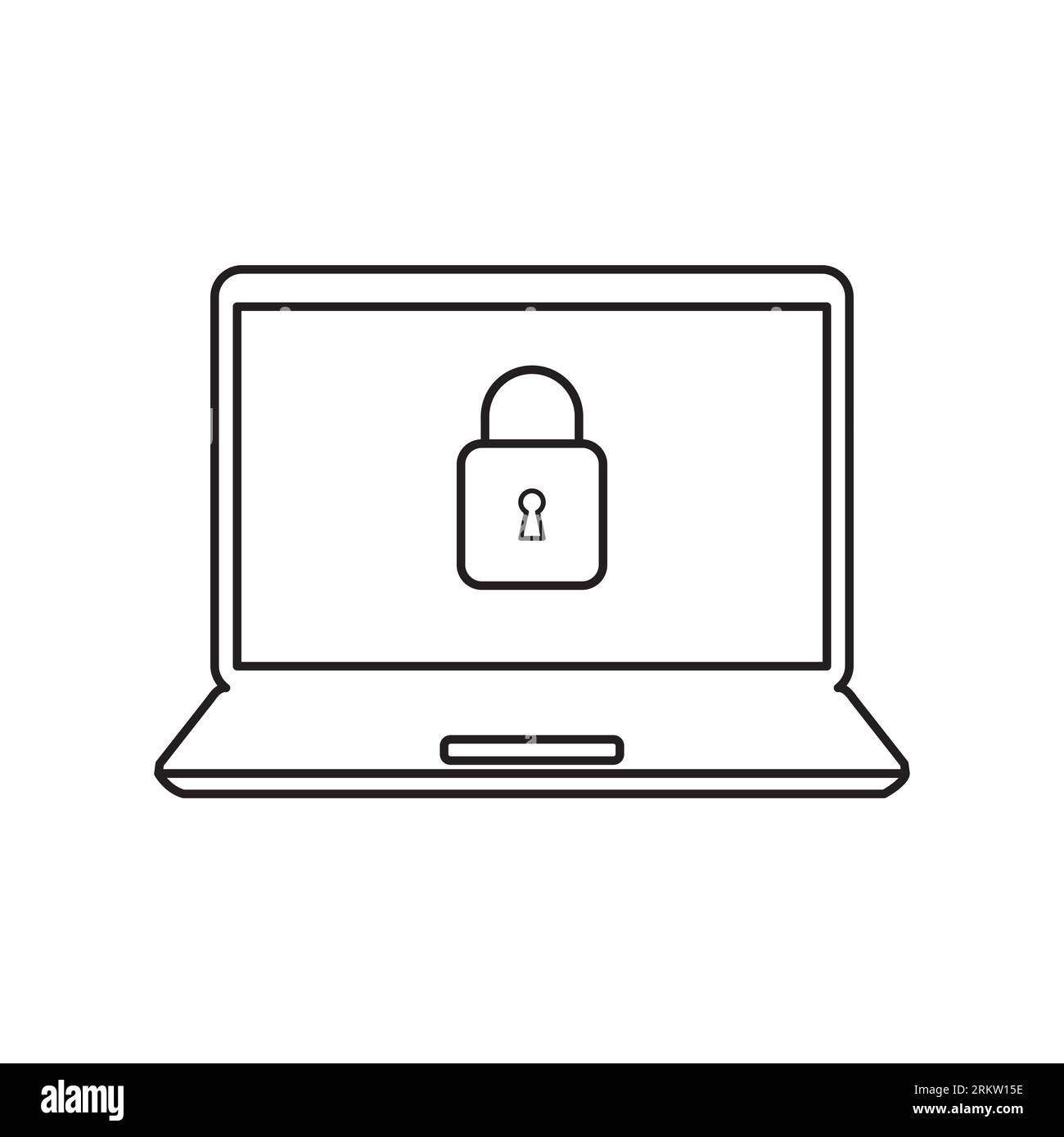Security Computer Lock Icon Logo Design Element Stock Vector Image And Art Alamy