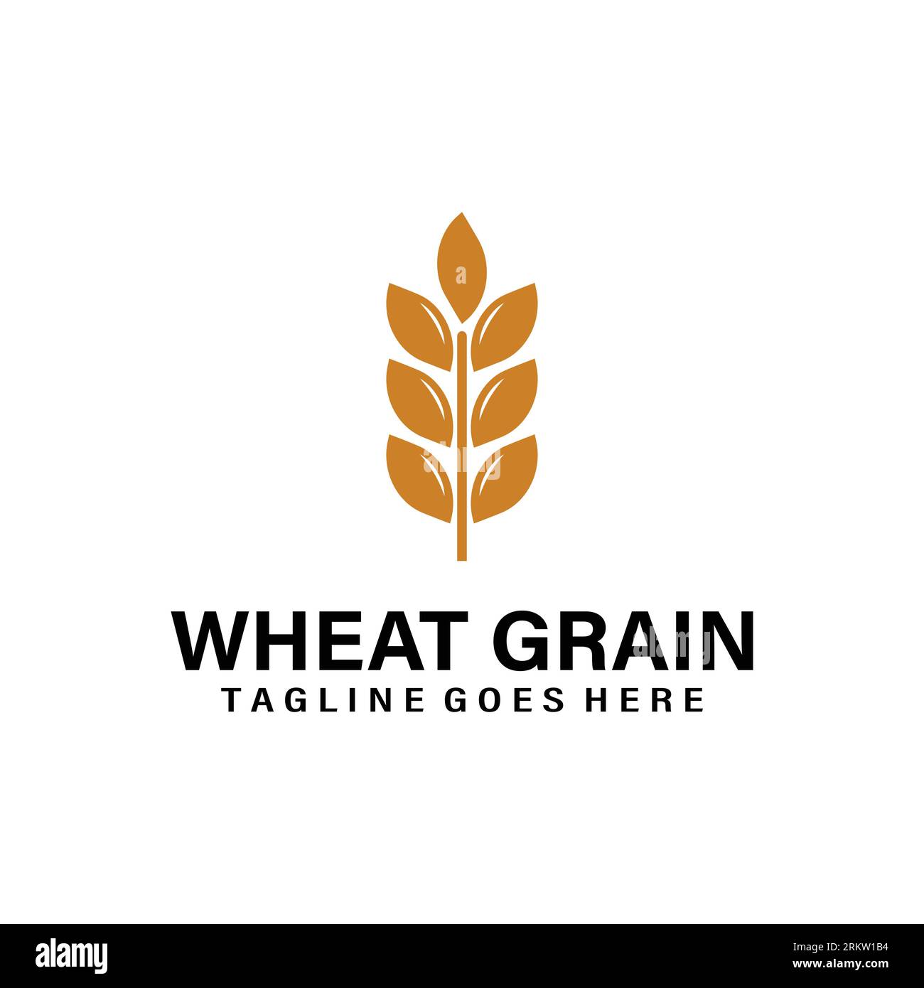 wheat grain logo icon vector isolated Stock Vector Image & Art - Alamy