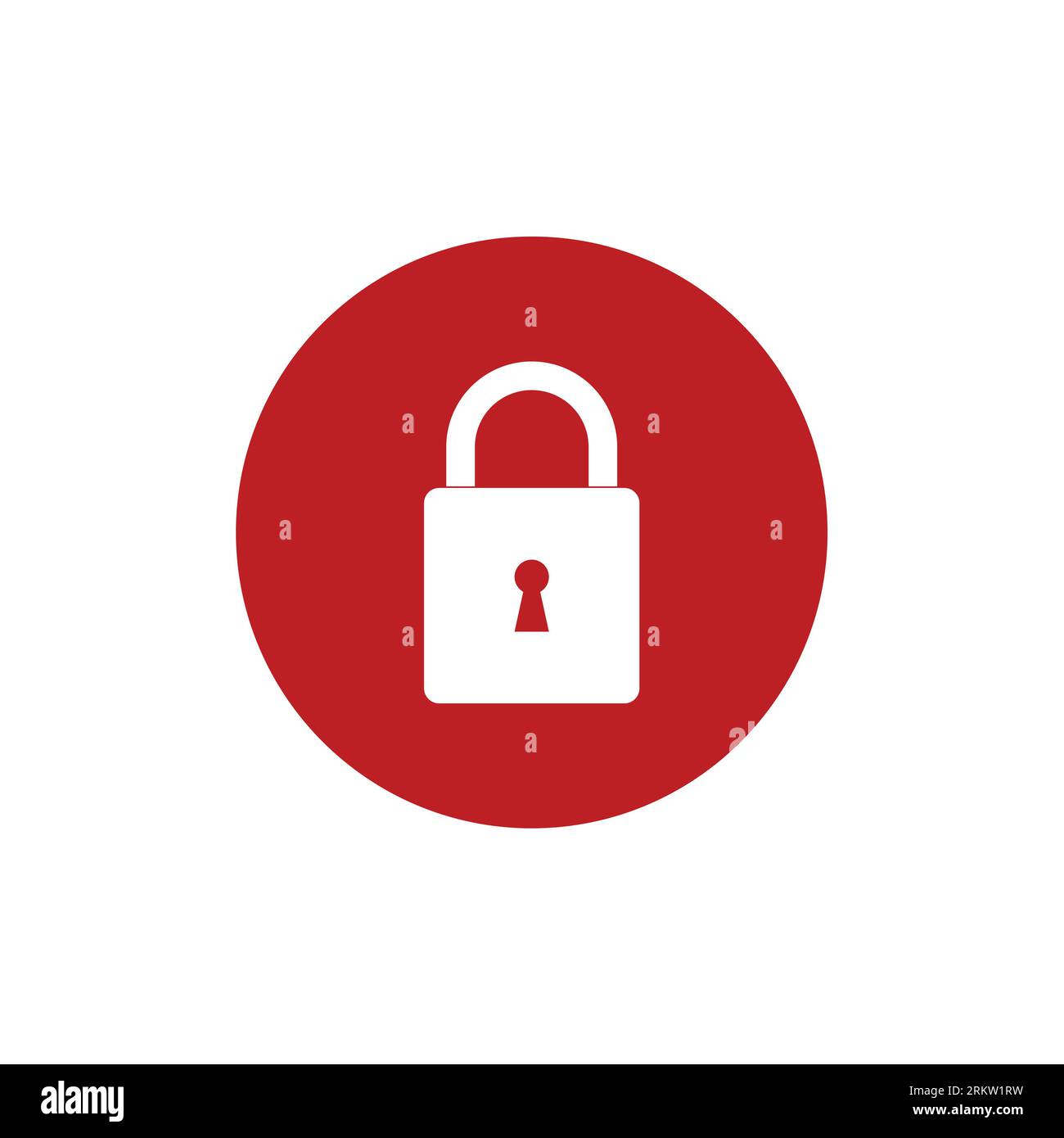 Red icon unlock padlock Stock Vector Images - Alamy