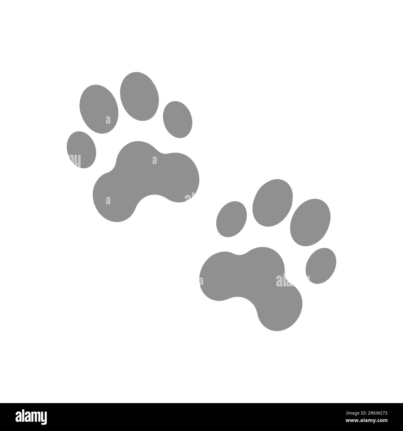 Paws icon isolated on white background. Animals symbol modern, simple, vector, icon for website ...