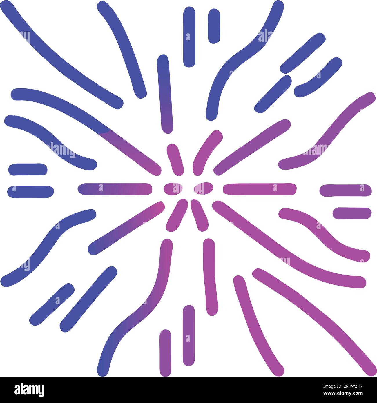 Fireworks vector icon. Flat illustration of fireworks for web design ...