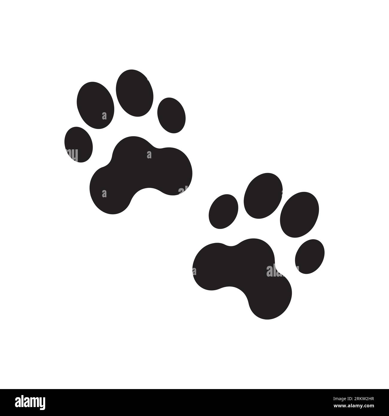 Paws icon isolated on white background. Animals symbol modern, simple ...