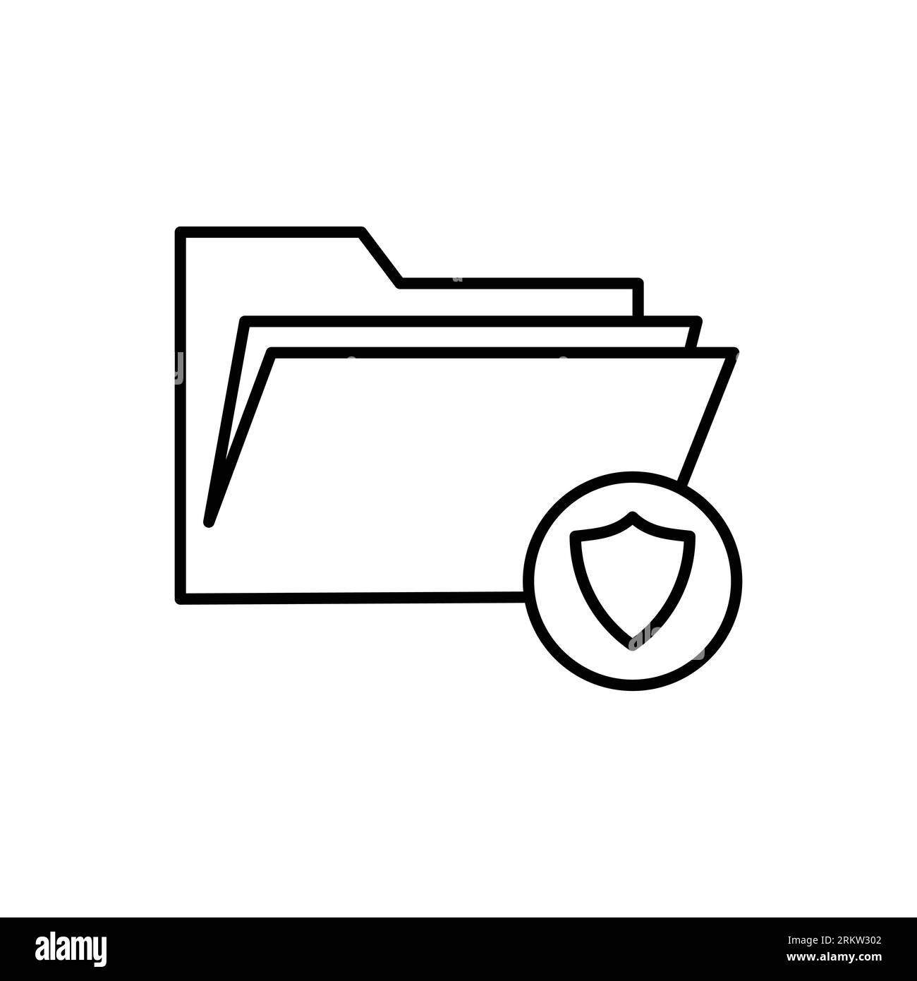 Shield icon for modern ui Stock Vector Images - Alamy