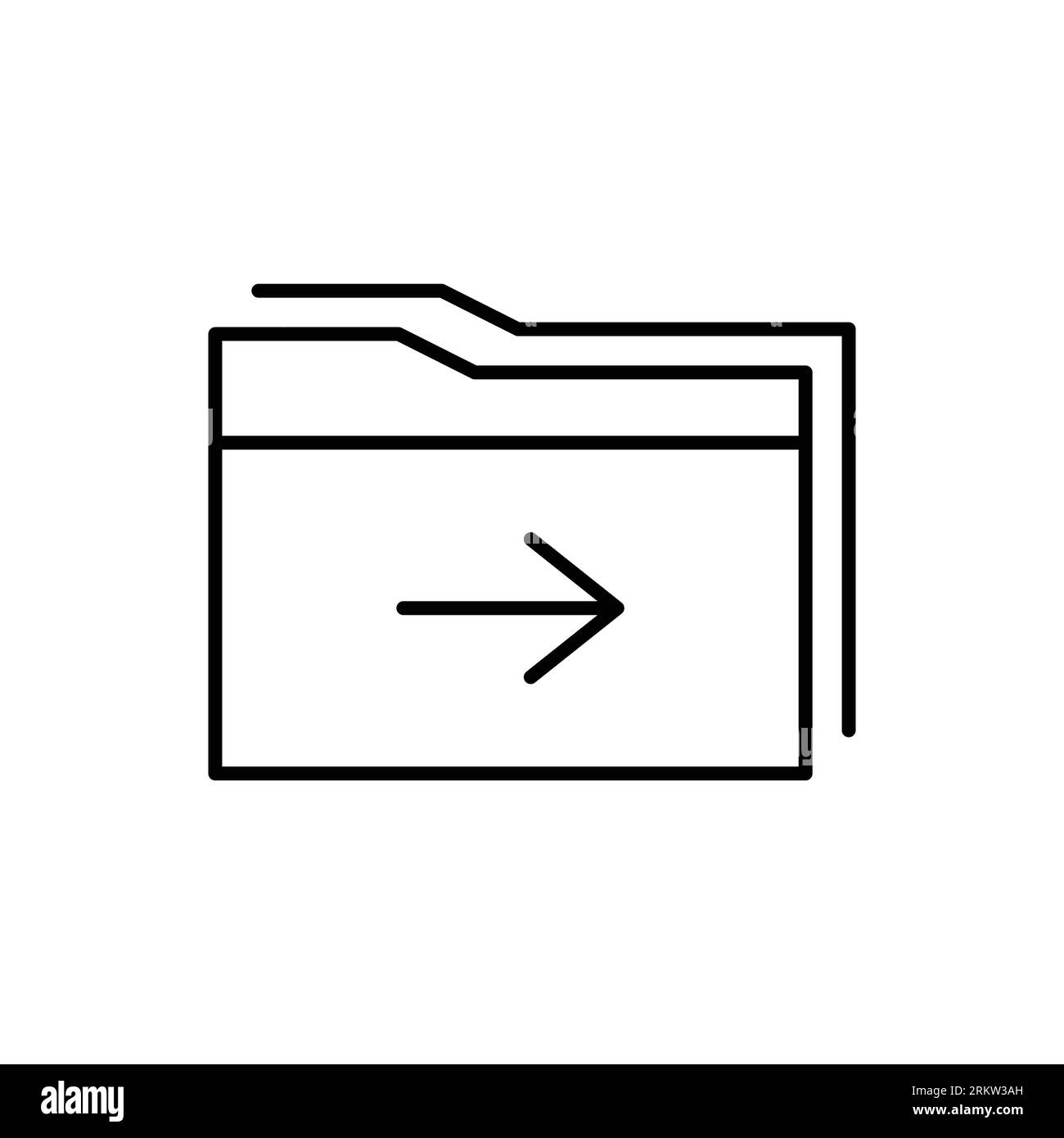 Document icon isolated on white background. Folder symbol modern ...