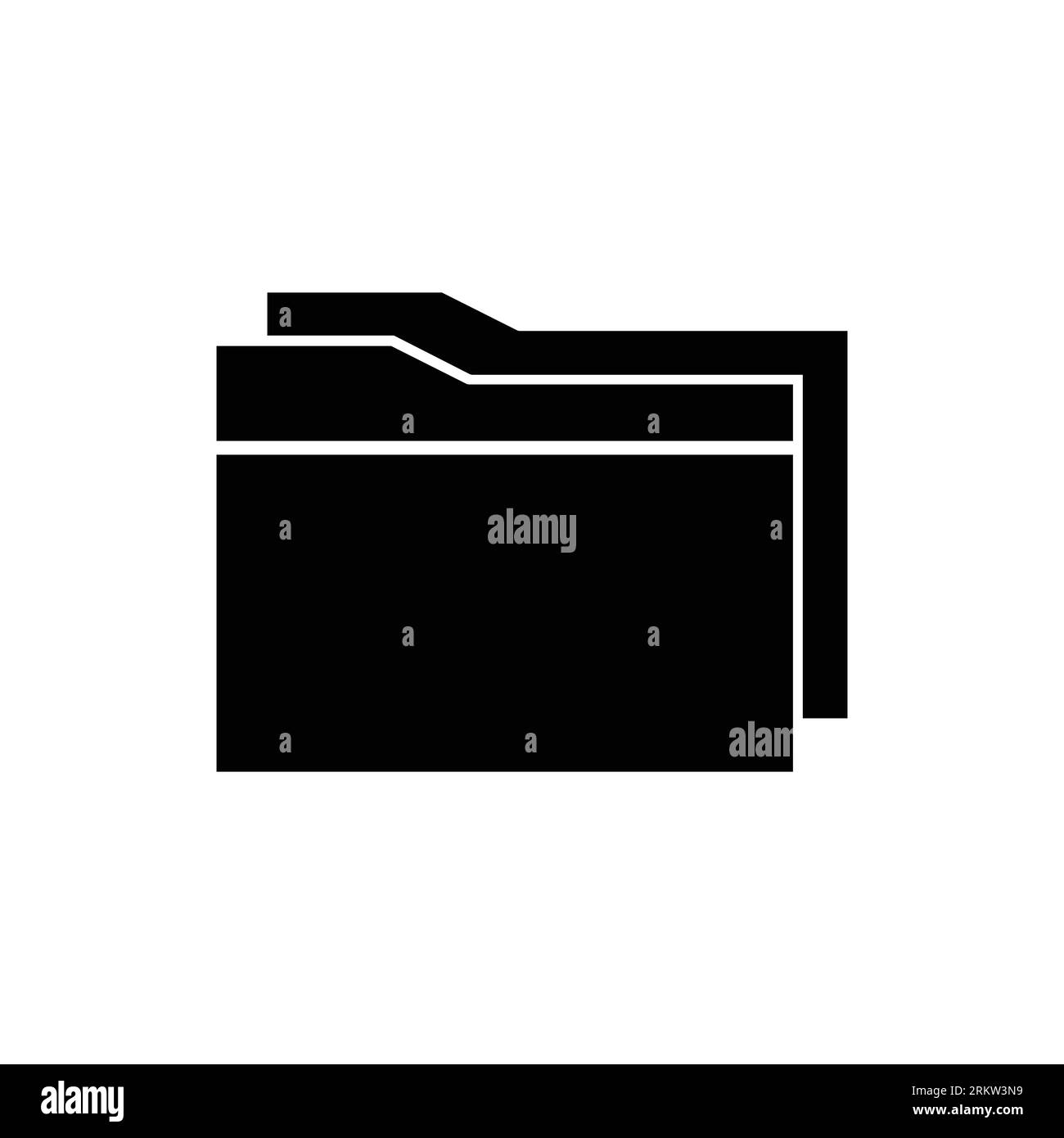 Document icon isolated on white background. Folder symbol modern ...