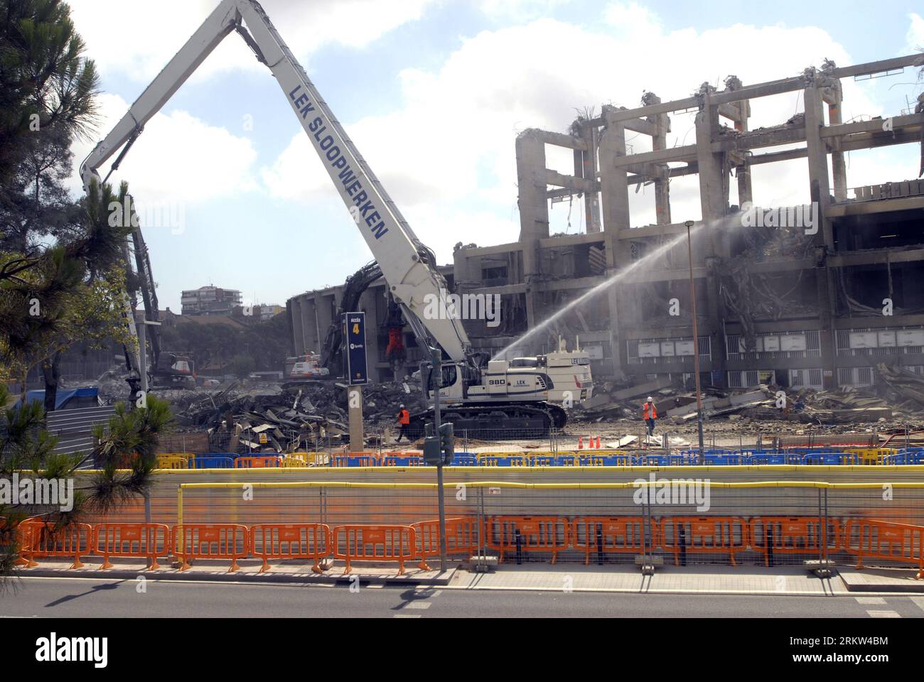 Spotify Camp Nou demolition Barcelona football stadium Stock Photo - Alamy