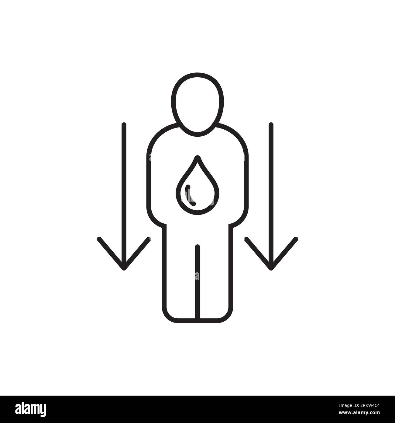 Low water icon sign Cut Out Stock Images & Pictures - Alamy