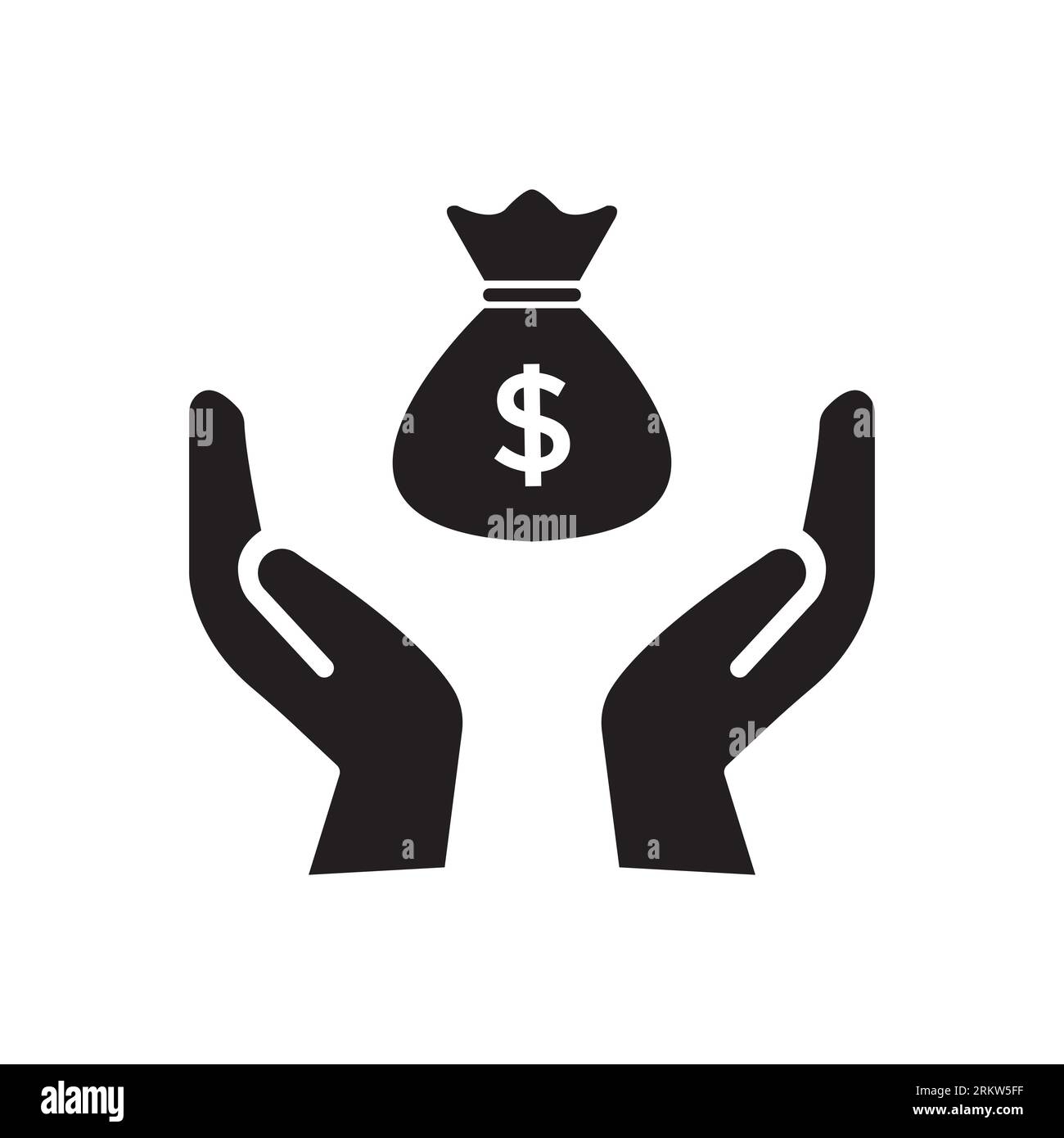 Money in hand icon, Money in hand sign and symbol vector Stock Vector ...