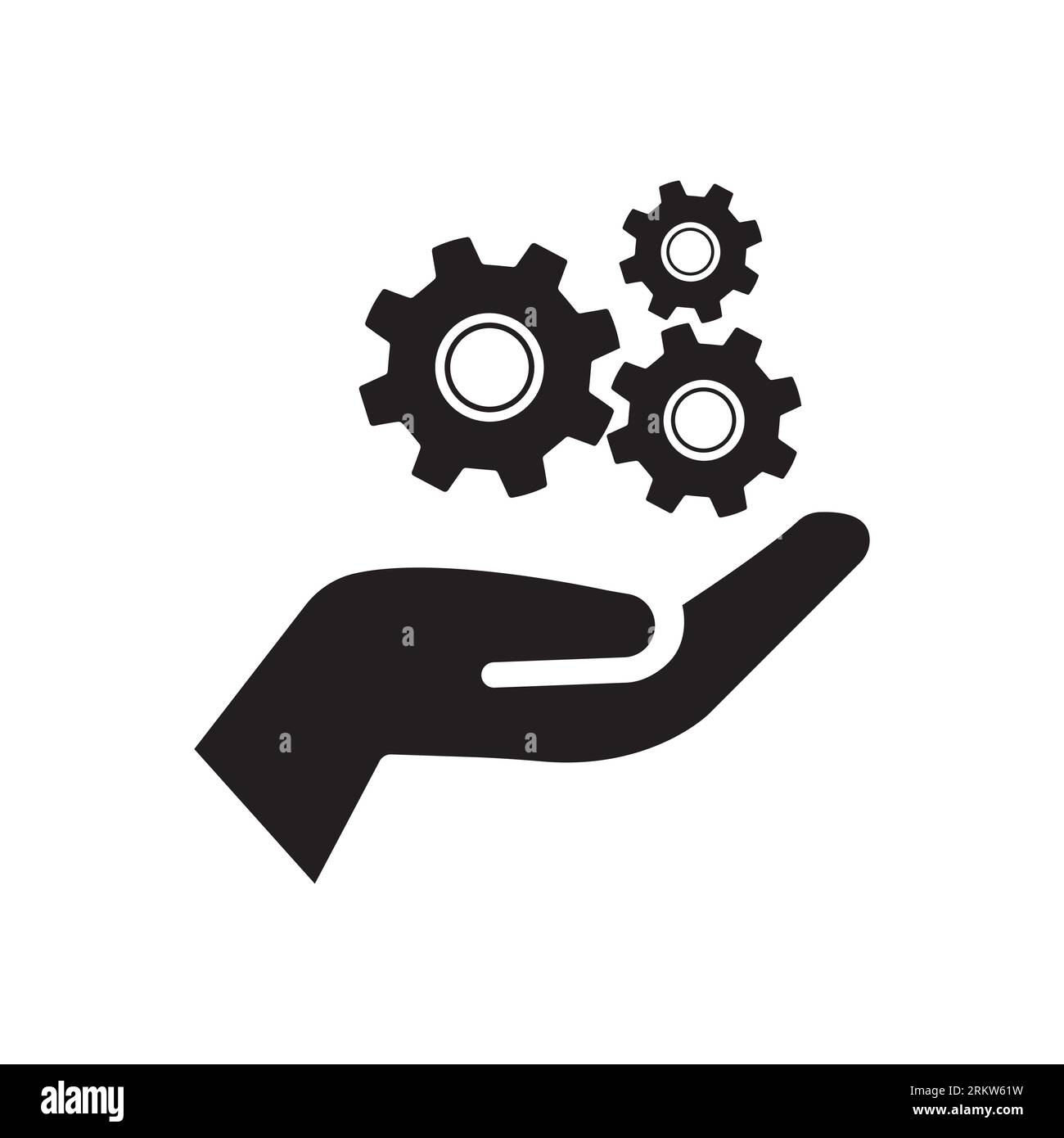 Installation and support icon, flat design best vector icon Stock ...