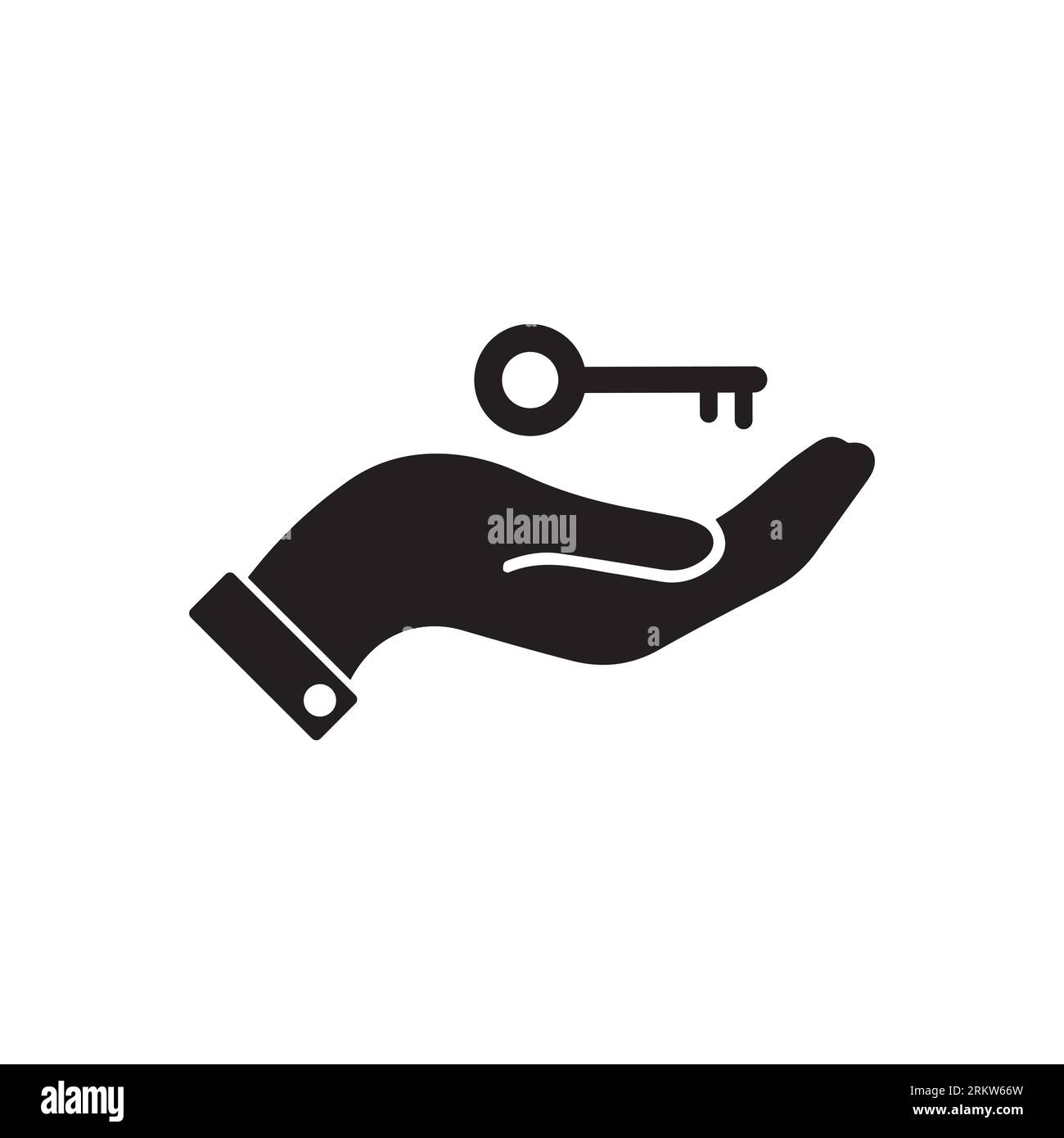 Hand key open door Black and White Stock Photos & Images - Alamy
