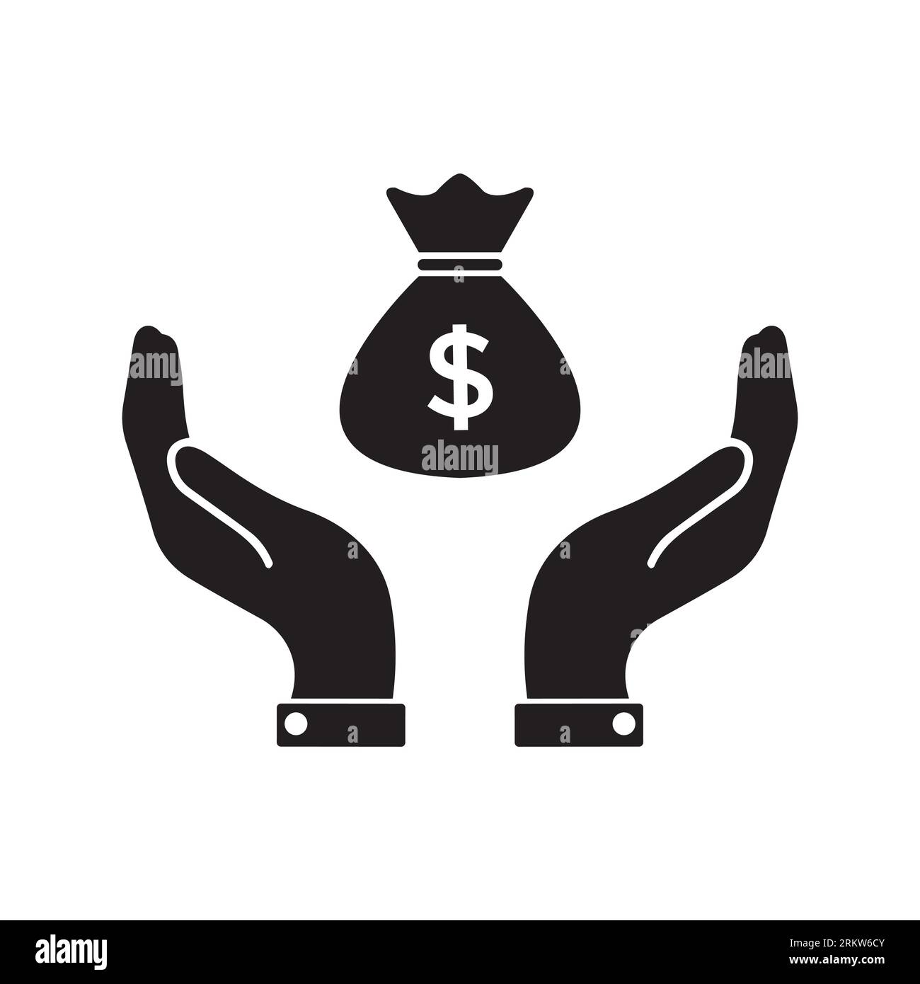 Money in hand icon, Money in hand sign and symbol vector Stock Vector ...