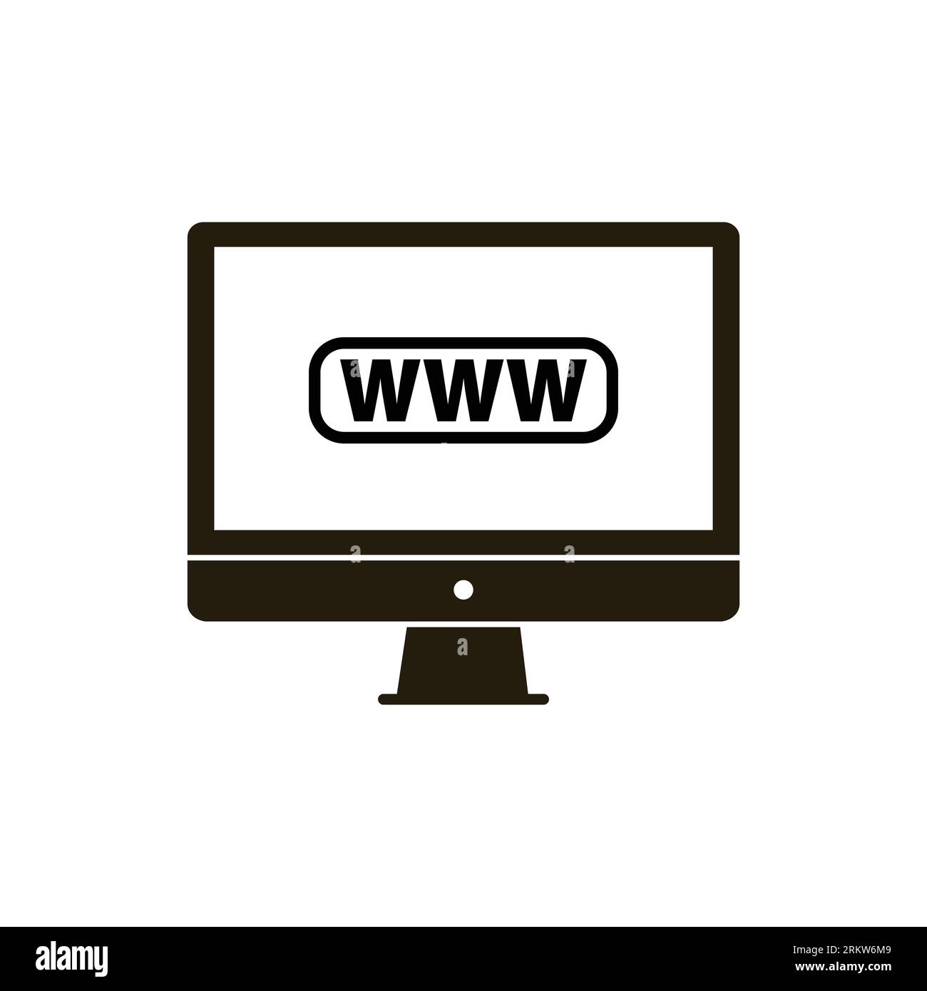 monitor - internet icon vector Stock Vector Image & Art - Alamy
