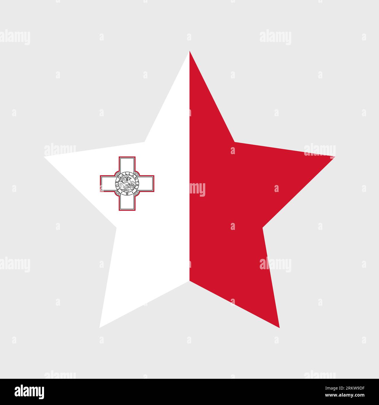 Malta flag vector icons set of illustrations in the shape of heart ...