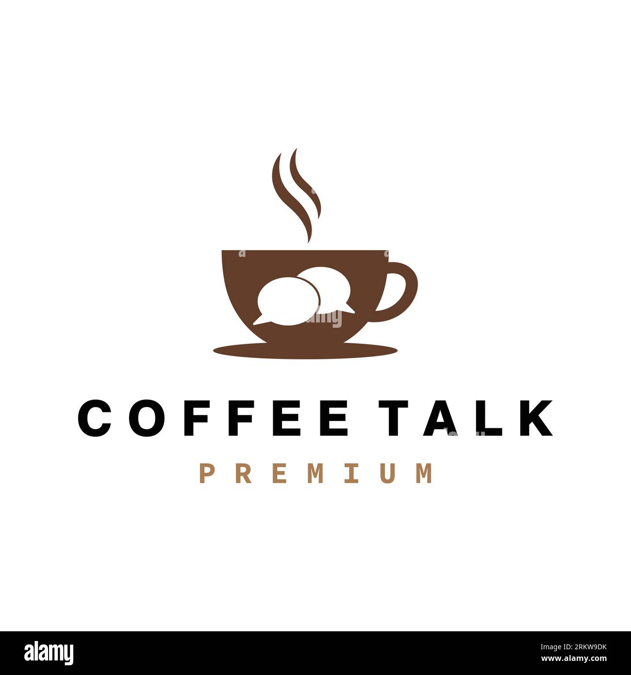 Coffee Chat logo design vector template Stock Vector Image & Art - Alamy