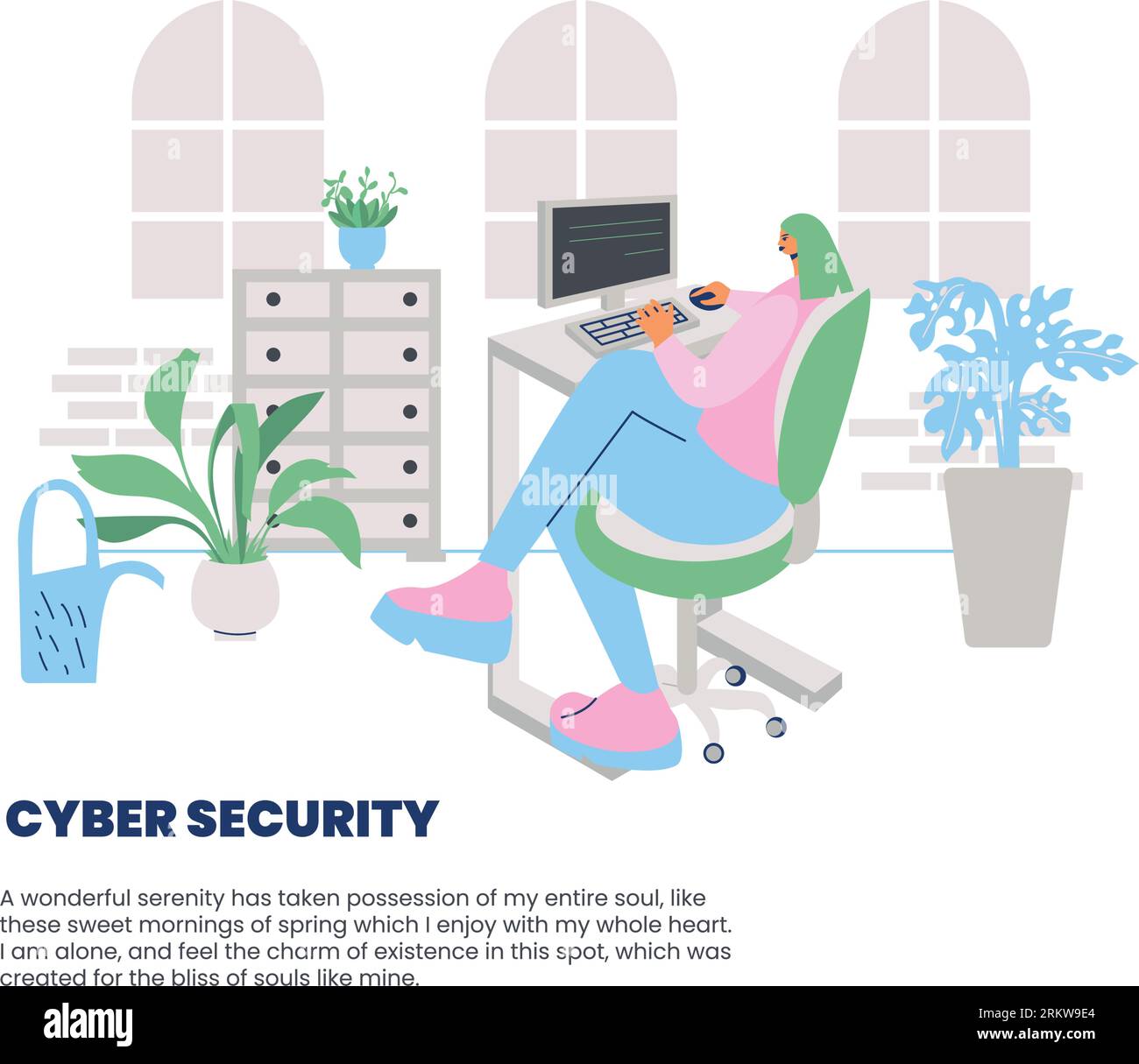 Female software engineer Stock Vector Images - Alamy