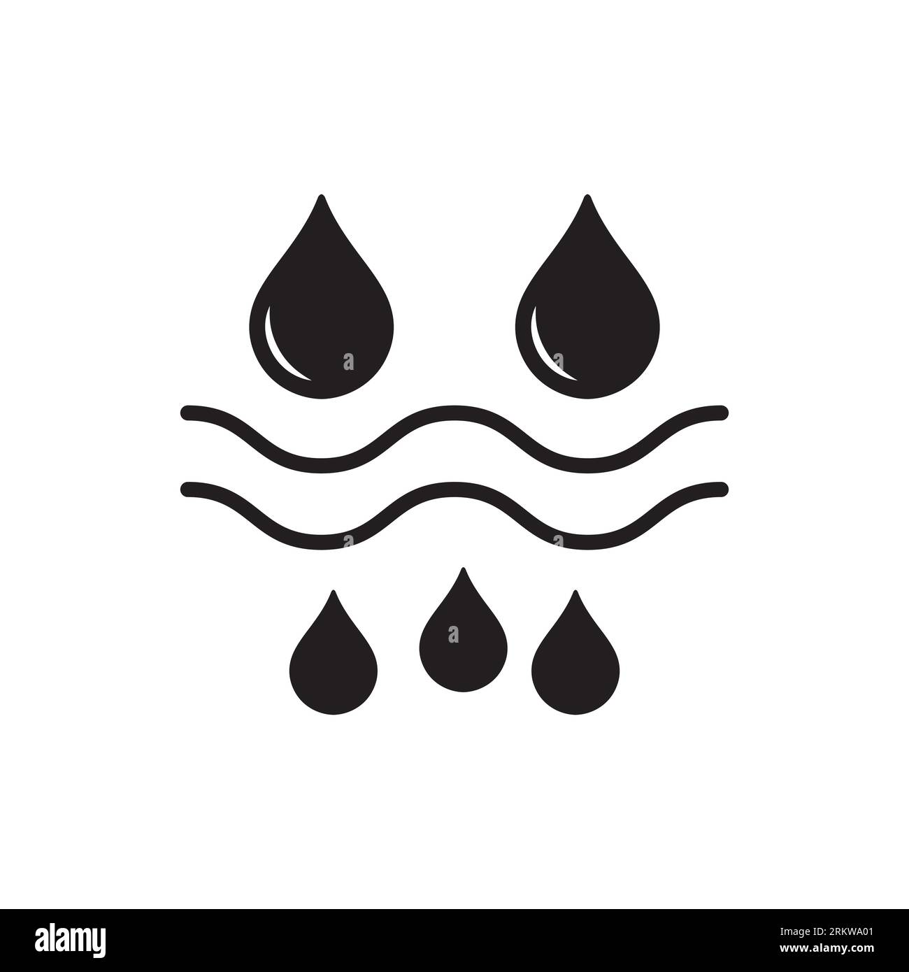 Moisture Skin Concept Line Icon. Moisturizing Face and Body Skin Linear Pictogram. Skin Layer ...