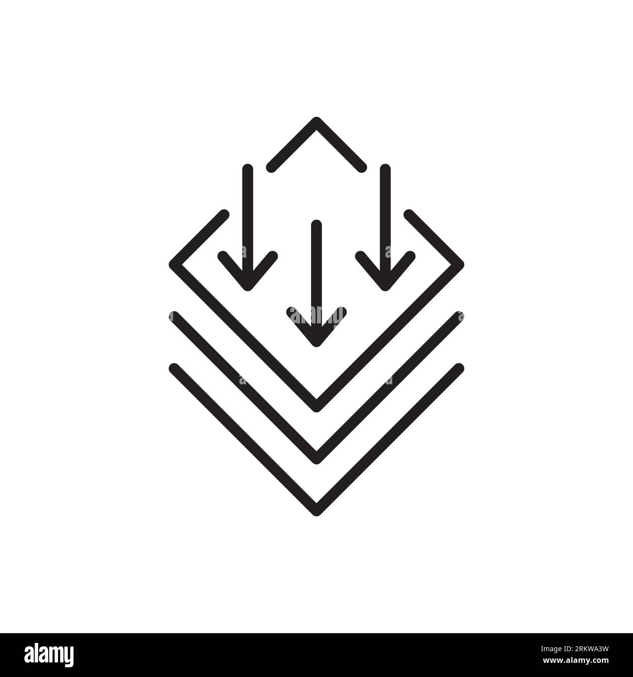 Material absorption icon. Outline material absorption vector icon for ...