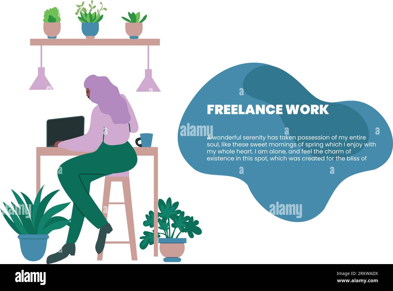 Female student working desk Cut Out Stock Images & Pictures - Alamy