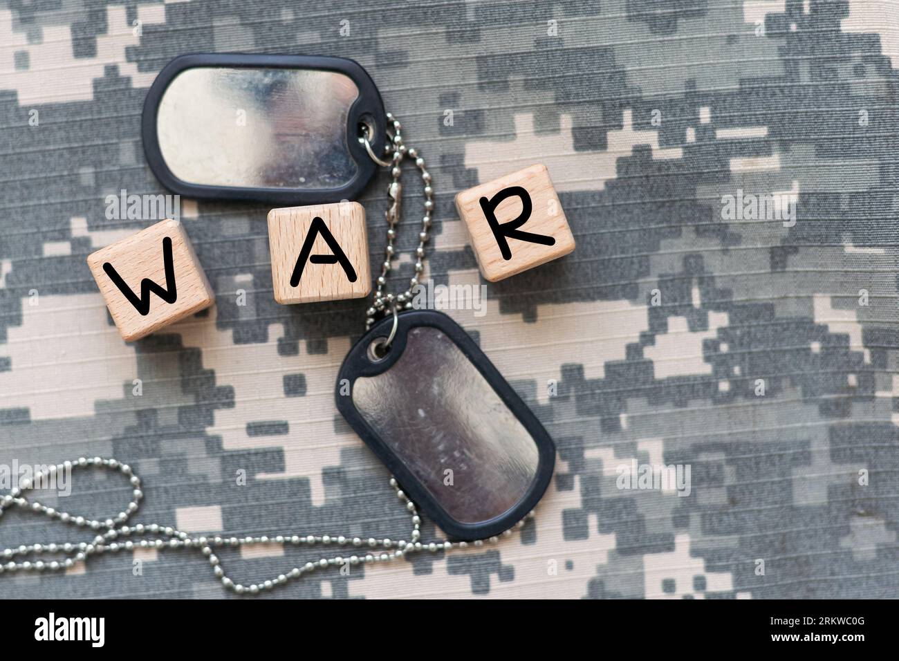 War text on camouflage background Stock Photo - Alamy