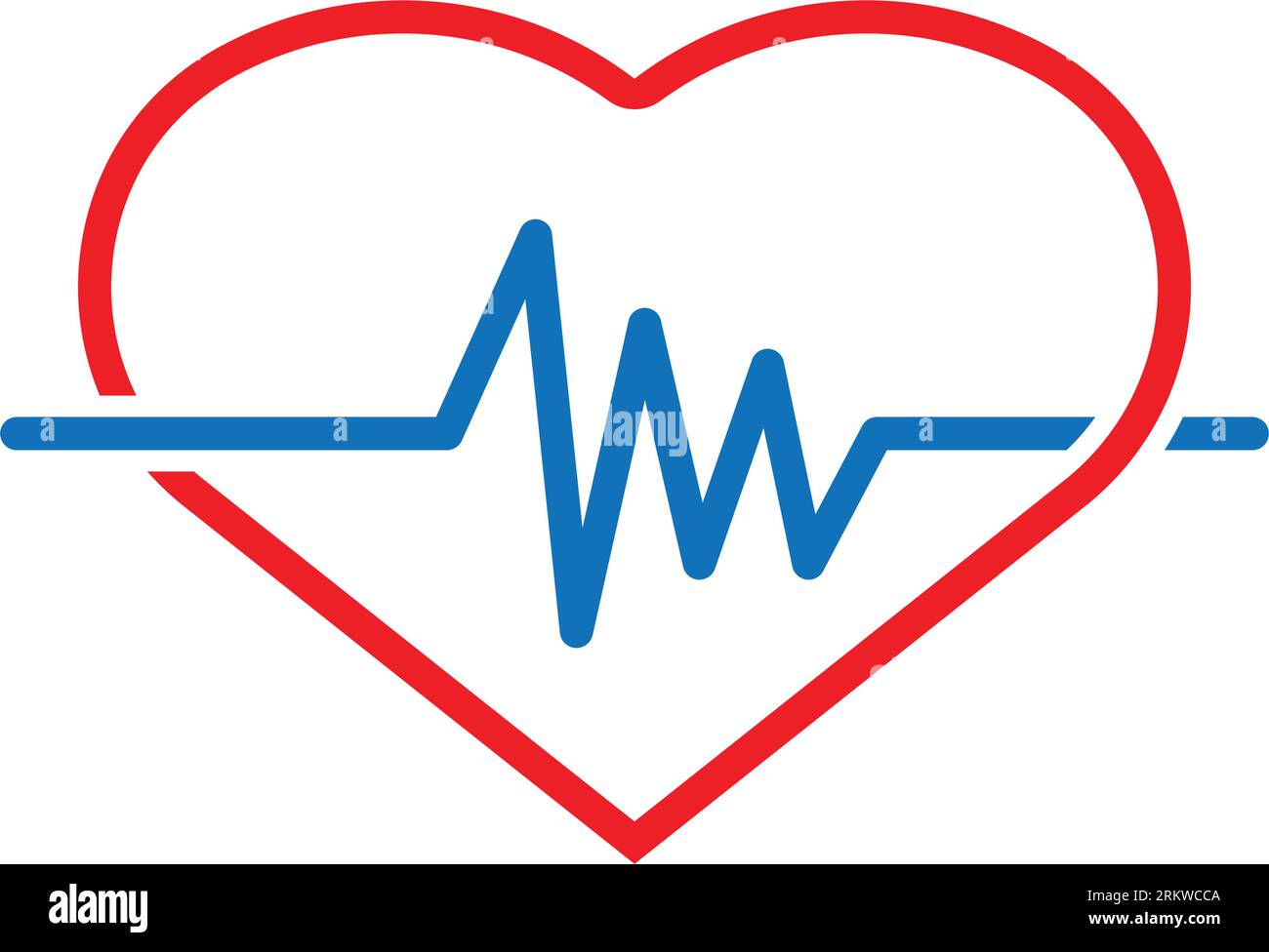 Heartbeat ekg icon design template vector isolated Stock Vector Image ...
