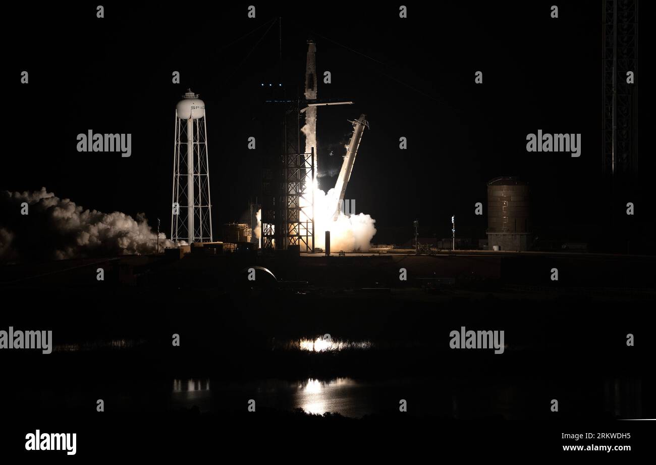 Kennedy Space Center, United States. 26th Aug, 2023. A SpaceX Falcon 9 ...