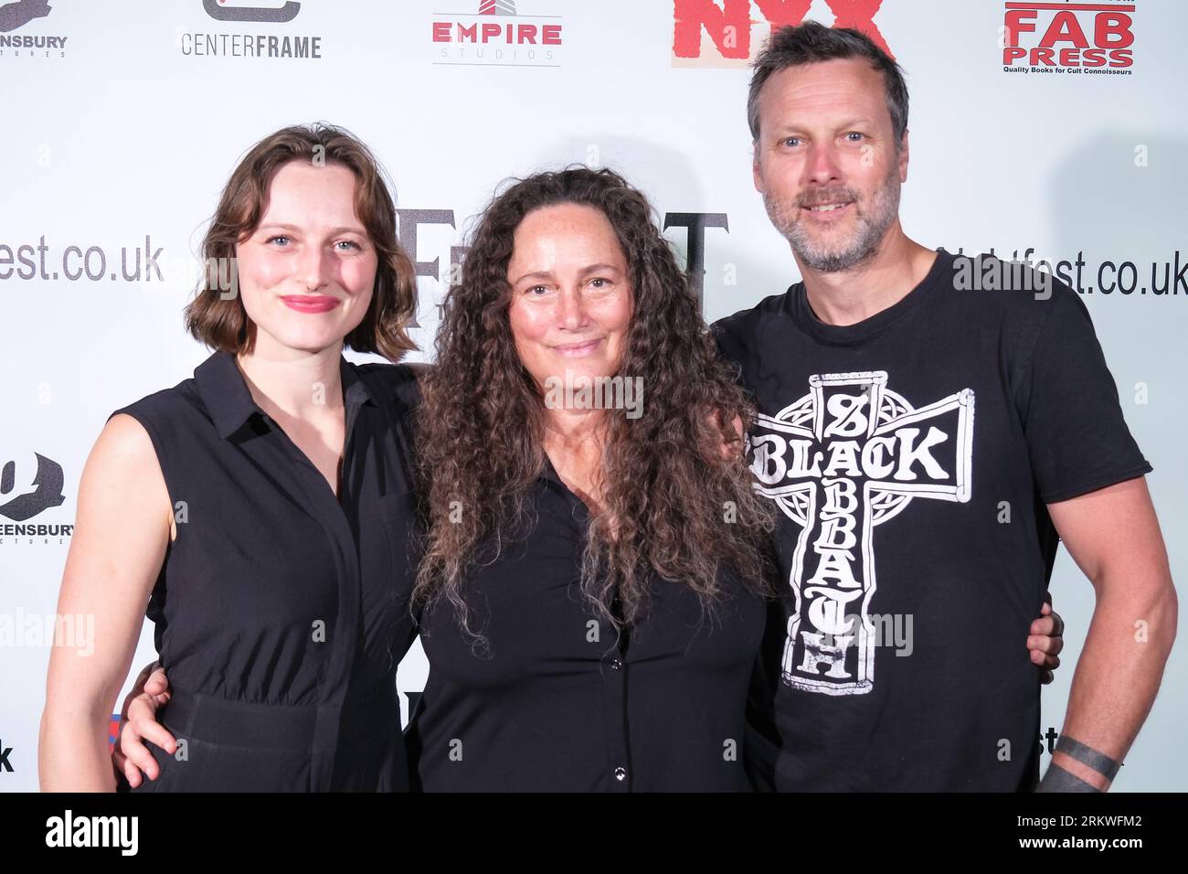 London, UK. 25th Aug, 2023. Lulu Adams, Toby Poser and John Adams ...