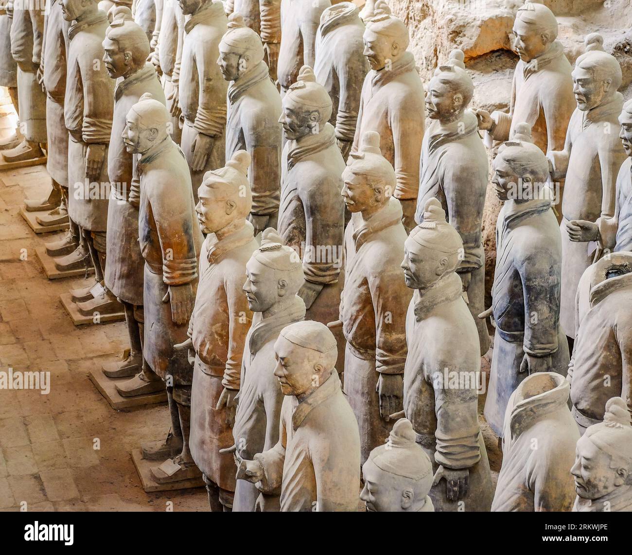 The world-famous Terracotta Army, part of the Mausoleum of the First ...