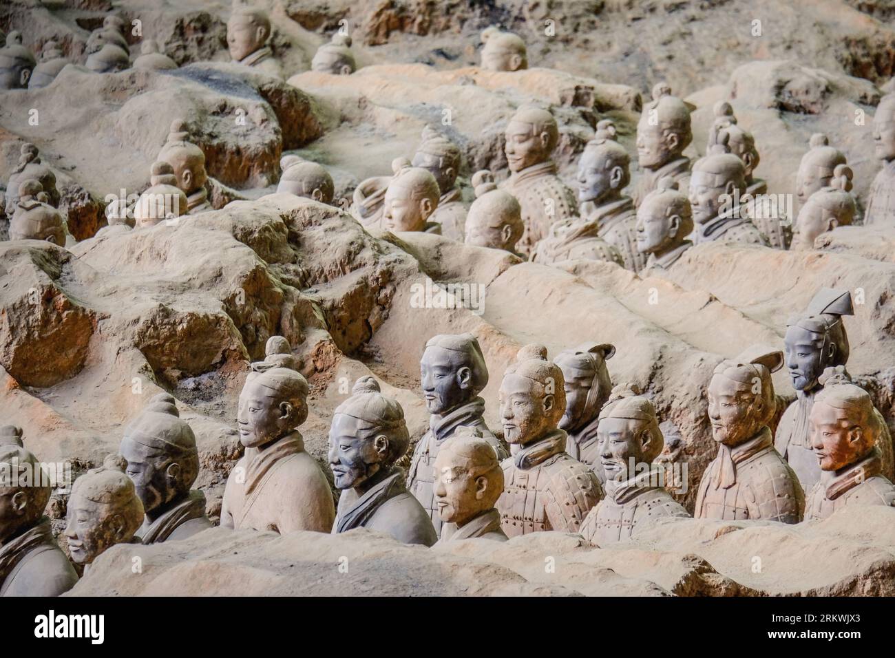 The world-famous Terracotta Army, part of the Mausoleum of the First ...