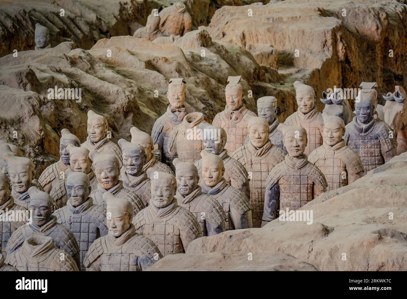 The world-famous Terracotta Army, part of the Mausoleum of the First ...