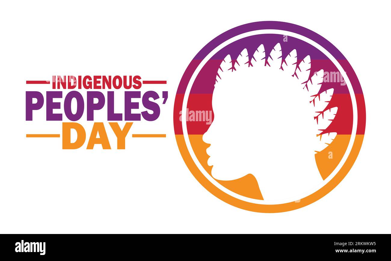 Indigenous Peoples' Day. Holiday concept. Template for background ...
