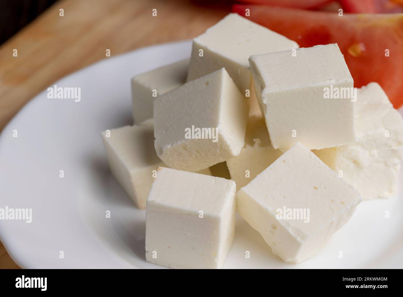 White soft cheese is used in salads, soft white cheese made from cow's ...