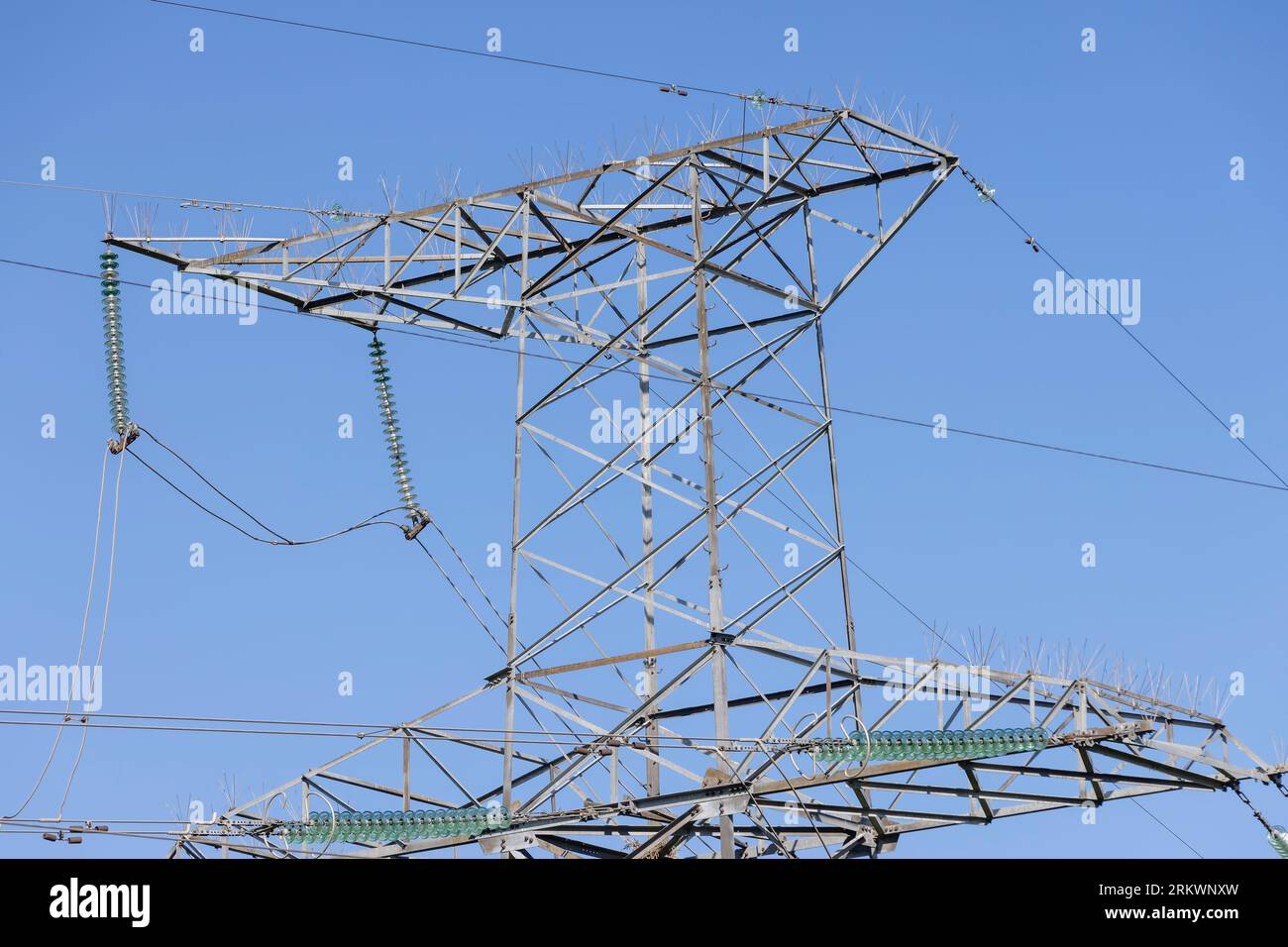 Metal poles for providing electricity to various buildings, high ...