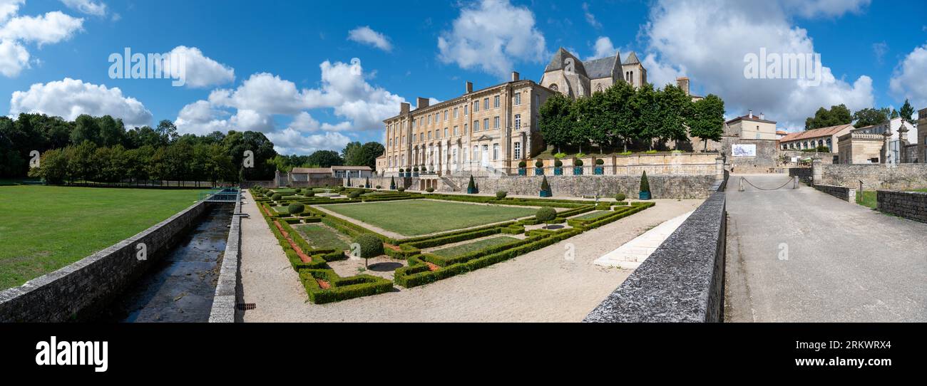 The Royal Abbey Notre-Dame of Celles-sur-Belle in the Deux-Sevres ...