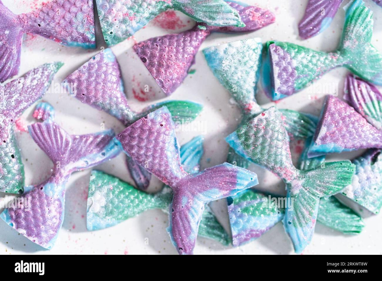 Chocolate mermaid tails Stock Photo - Alamy