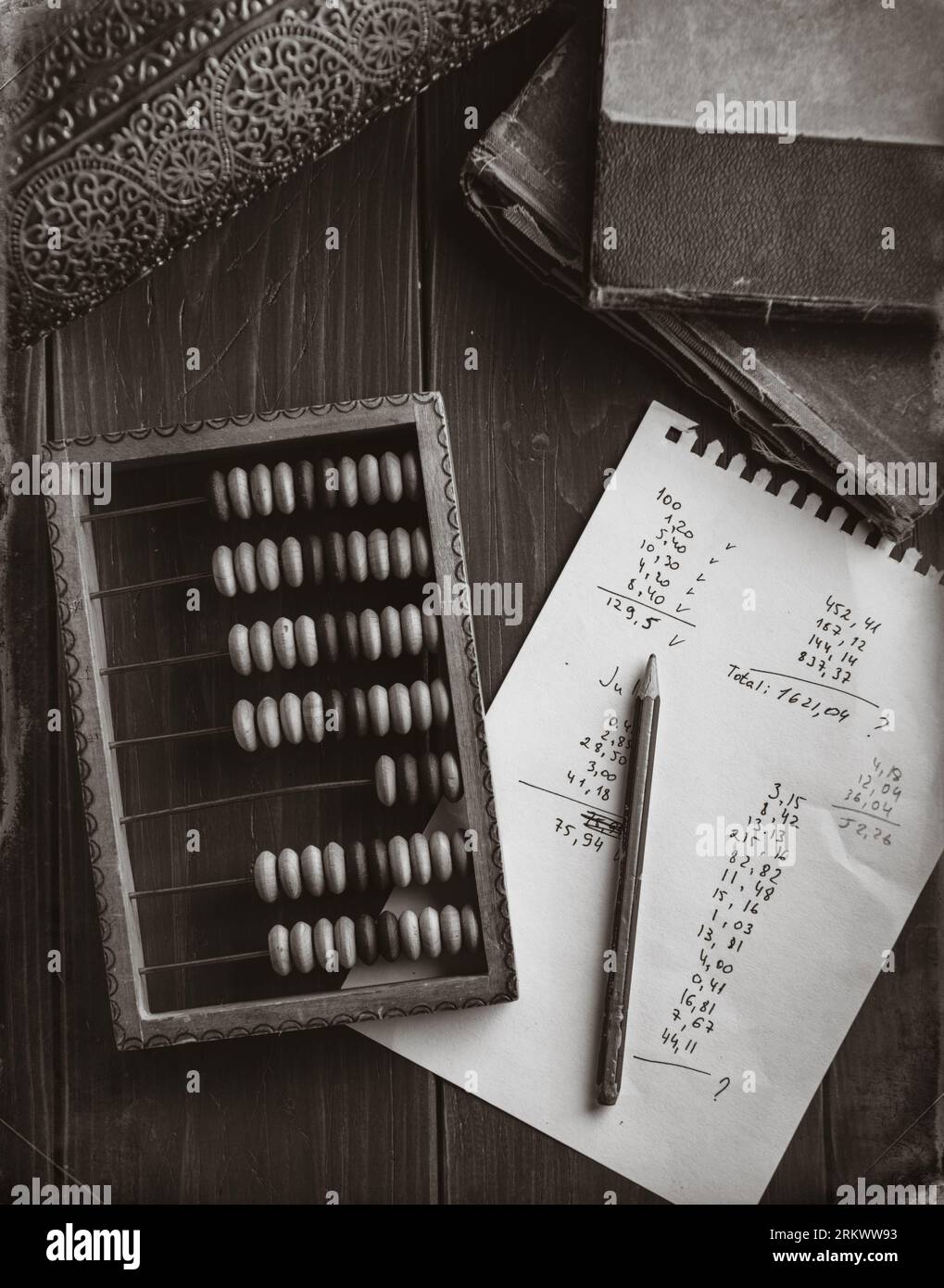 Number in black white colors hi-res stock photography and images - Alamy