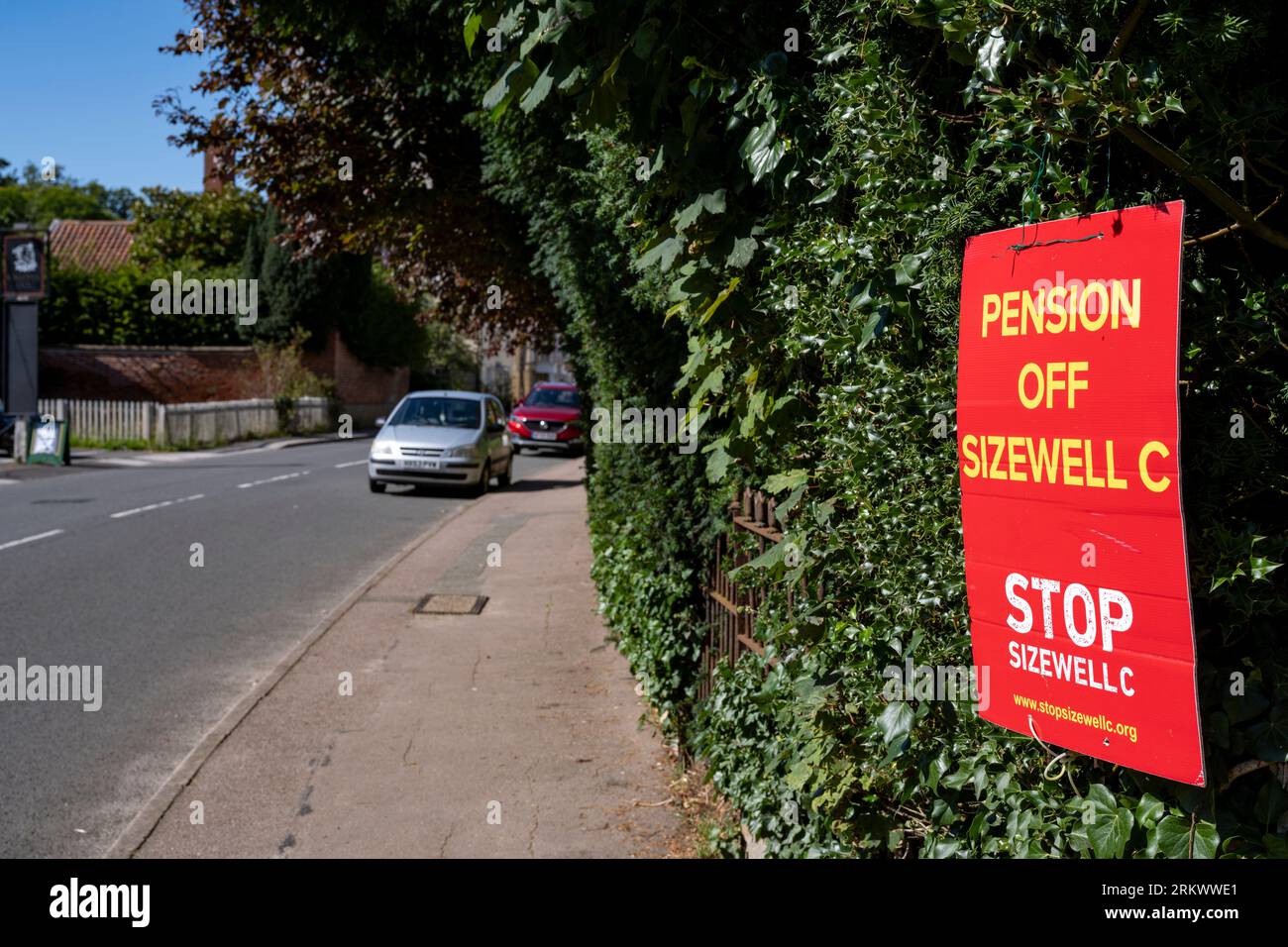 Stop Sizewell C sign Yoxford Suffolk England Stock Photo - Alamy