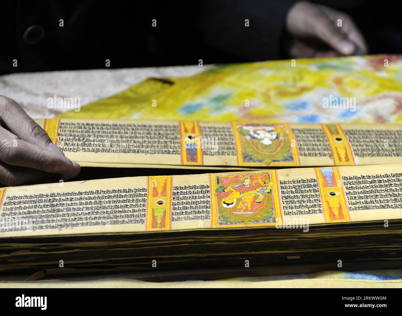 Palm leaf manuscripts hi-res stock photography and images - Alamy