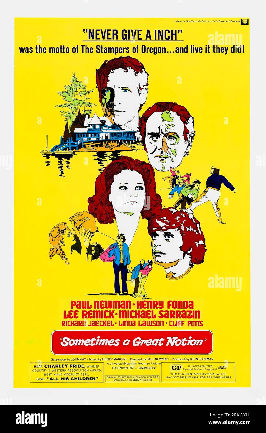 SOMETIMES A GREAT NOTION (1971), directed by PAUL NEWMAN. Credit ...