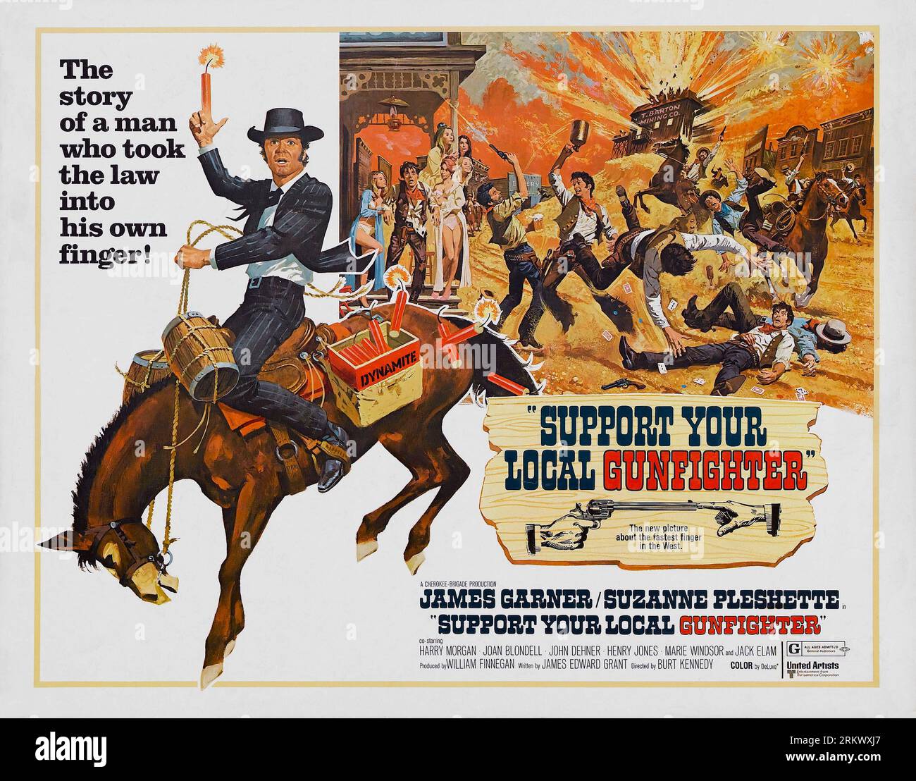 SUPPORT YOUR LOCAL GUNFIGHTER (1971), directed by BURT KENNEDY. Credit ...
