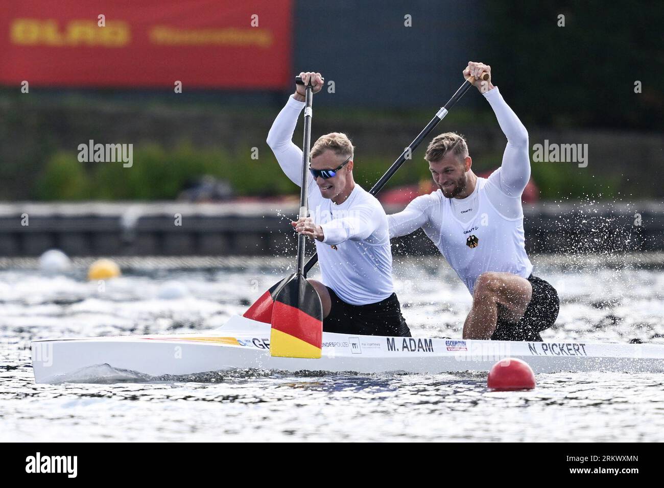 Duisburg, Germany. 26th Aug, 2023. Canoe: World Championship, Decision, Final, Canadier-Double ...