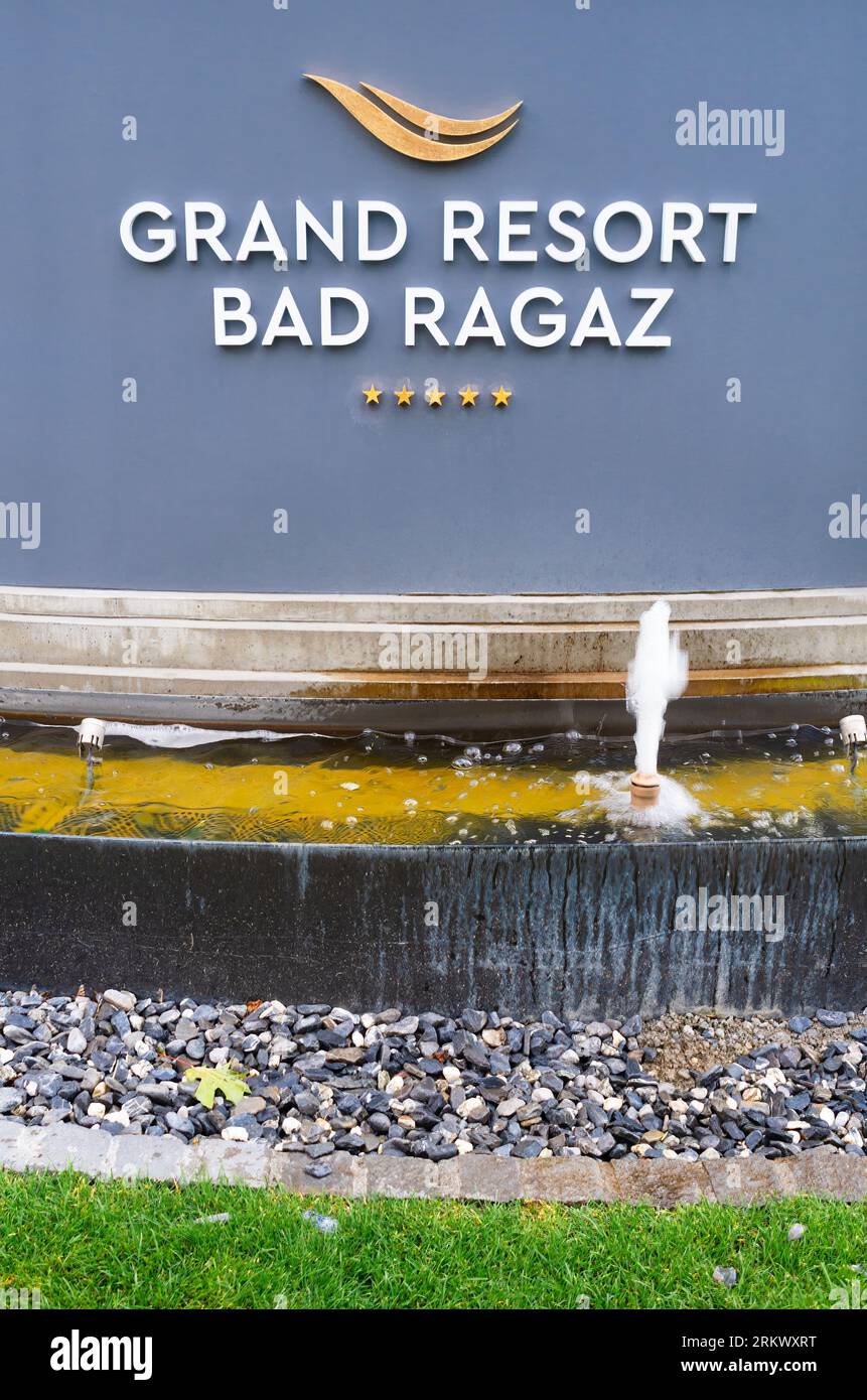 Bad Ragaz, Switzerland - July 25, 2023: Grand Resort Bad Ragaz luxury ...