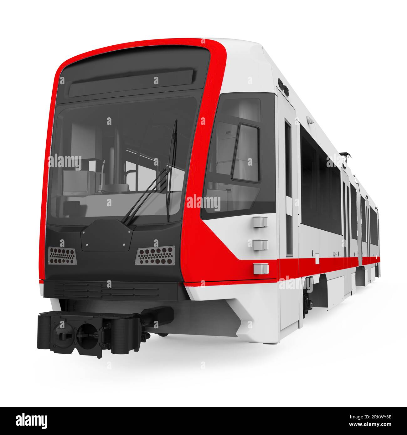 Modern Tram Isolated Stock Photo - Alamy