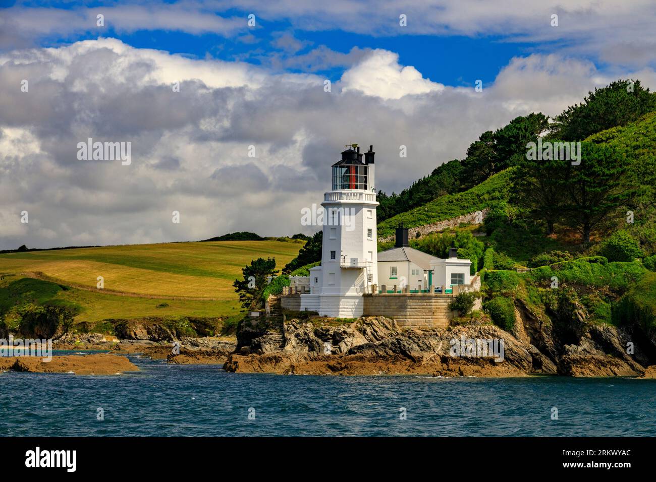 St Anthony's lighthouse guides vessels into Falmouth harbour from the ...