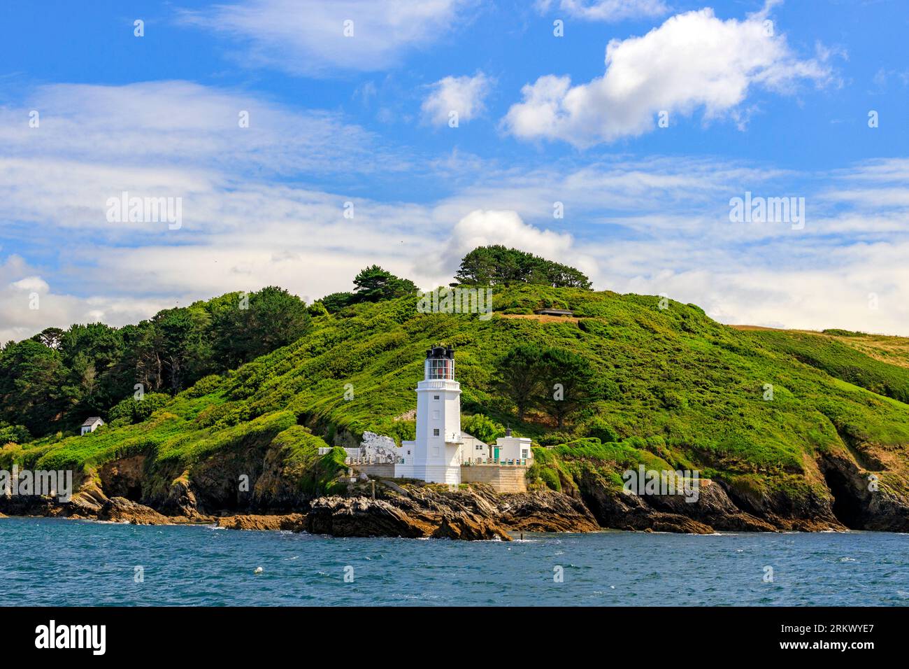 St Anthony's lighthouse guides vessels into Falmouth harbour from the ...
