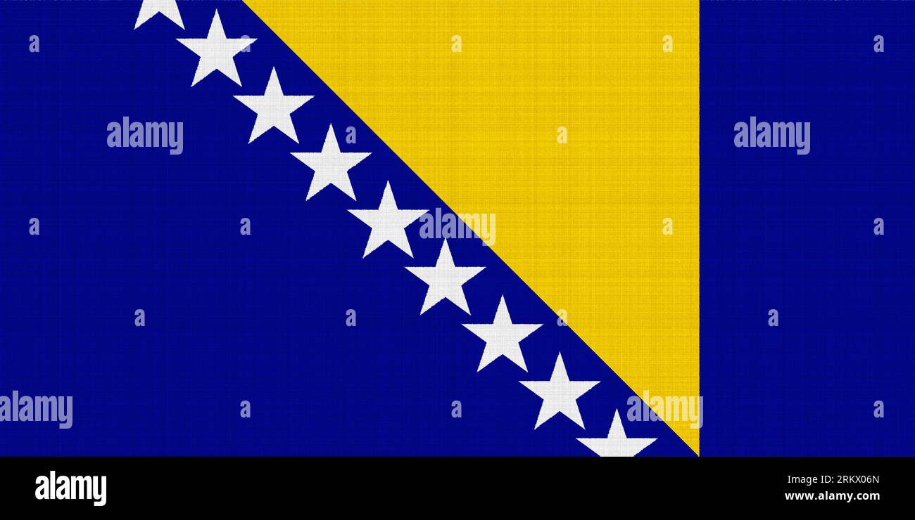 Flag of Bosna i Hercegovina on a textured background. Concept collage ...