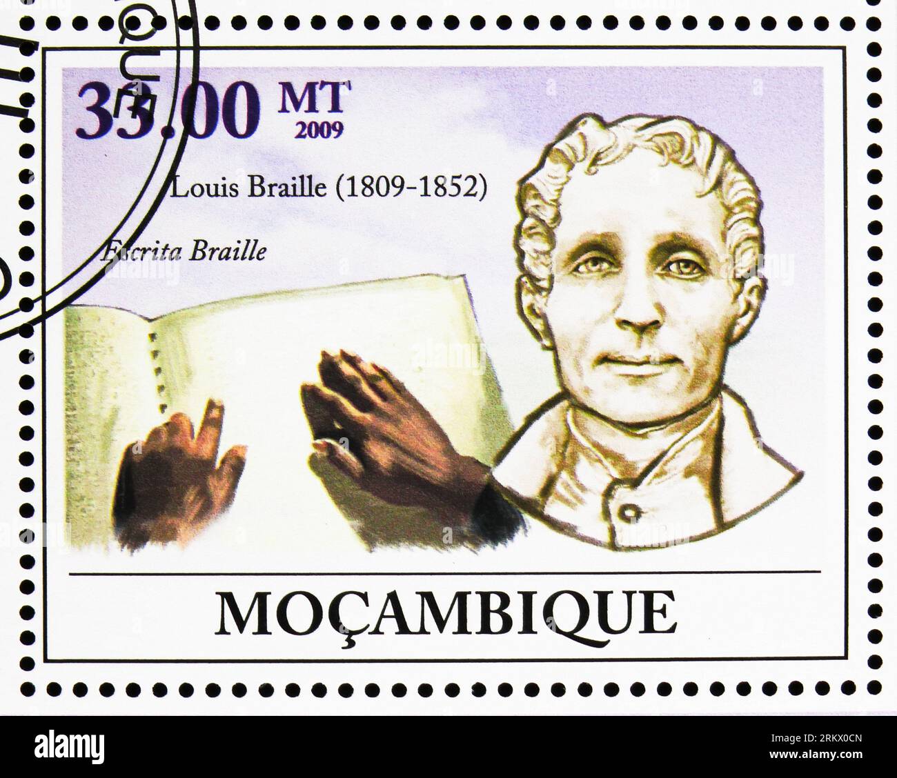 Louis braille postage stamp hi-res stock photography and images - Alamy