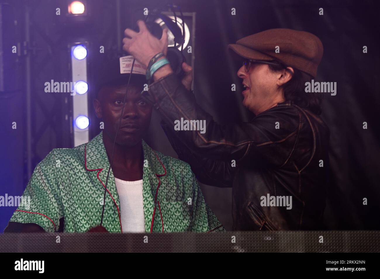 London, United Kingdom. 25th August 2023. Gary Powell and Carl Barat ...